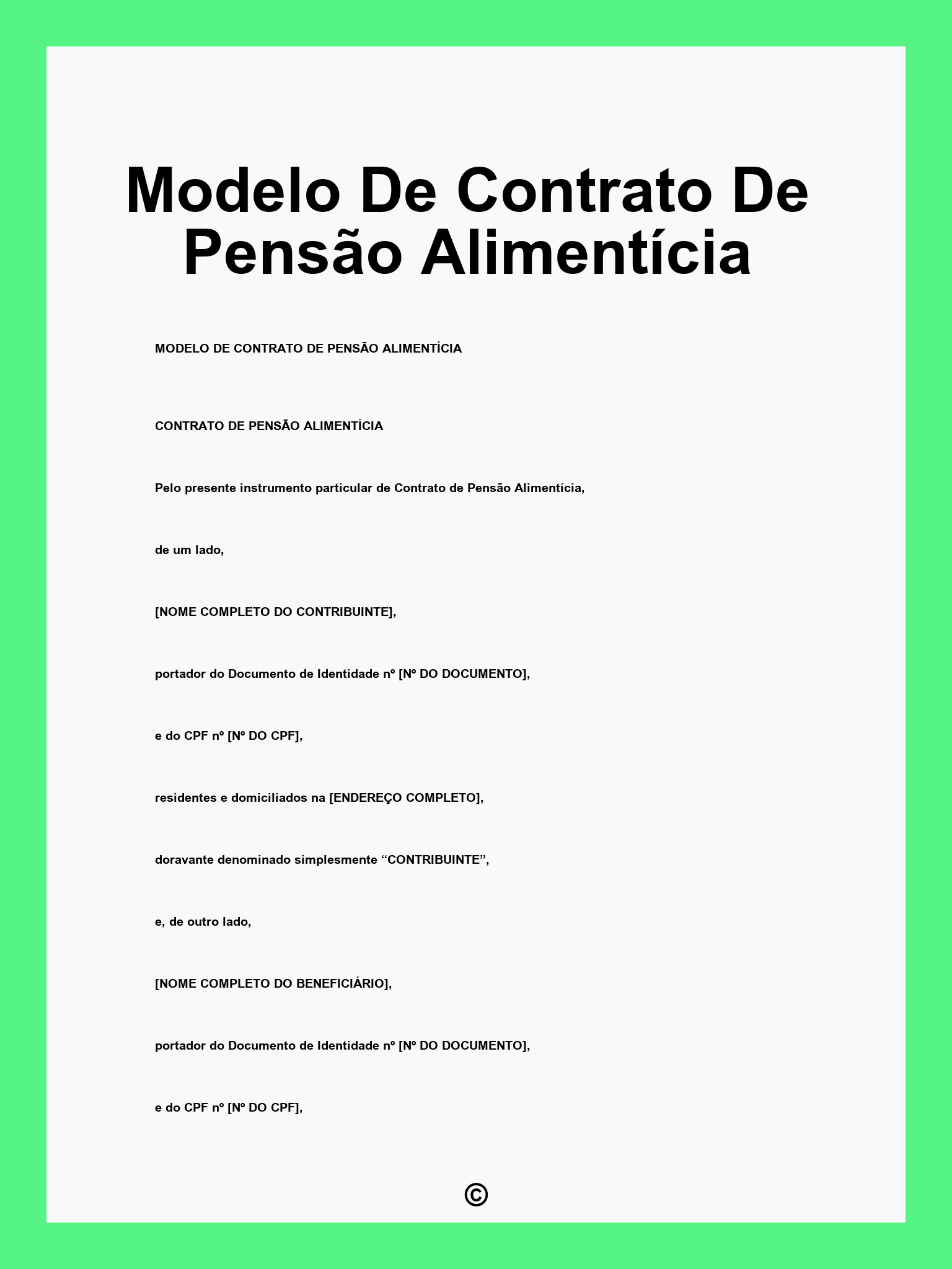 Modelo Contrato De Pr Stamo Word